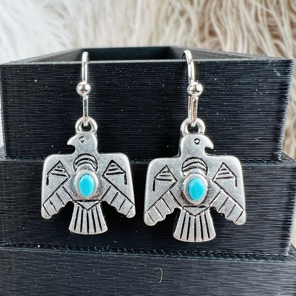 Jewelry | Vintage Silvertone Etched Eagle Chaps Pierced Earrings | Poshmark